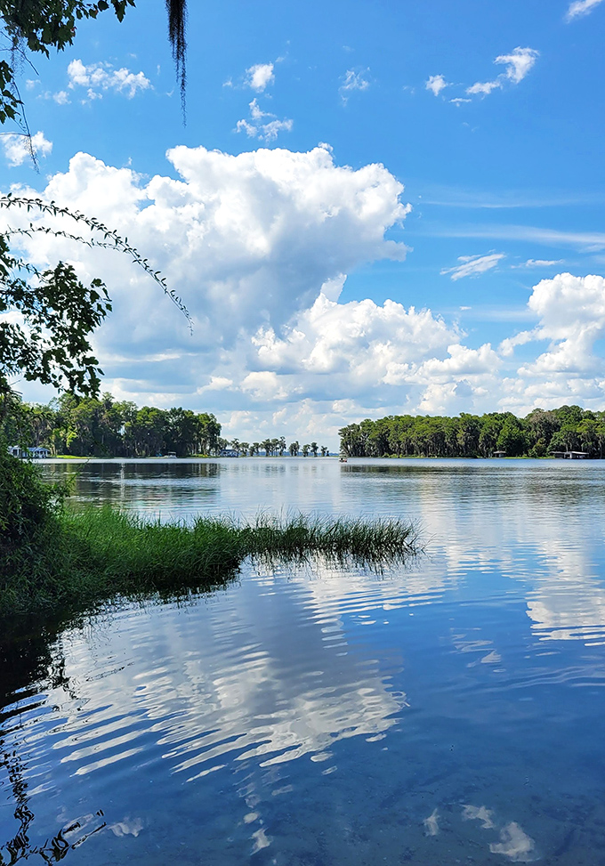 Storm clouds gather over tranquil waters, nature's dramatic contrast that makes photographers reach for their cameras and boaters reach for the shore.
