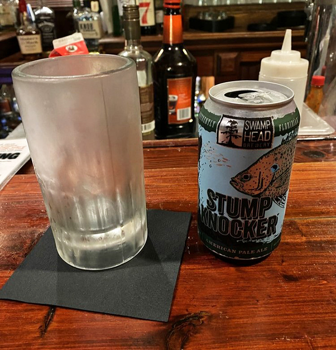 Local craft beers like Swamp Head Brewery's "Stump Knocker" provide the perfect refreshment after a day exploring Florida's backcountry.