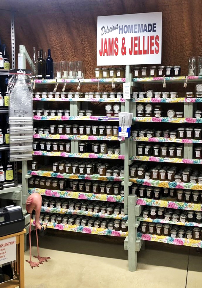 Sweet treasures line colorful shelves &ndash; homemade jams and jellies waiting to bring a taste of Florida sunshine to breakfast tables.