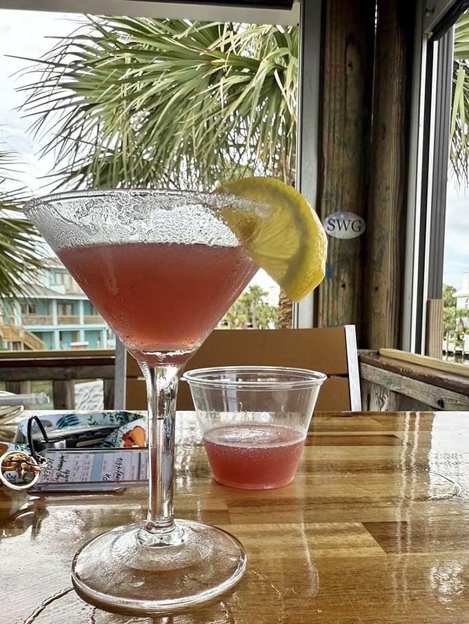 The Raspberry Lemon Drop Martini catches sunset light like a liquid jewel &ndash; refreshing, slightly tart, and dangerously easy to enjoy with ocean views.