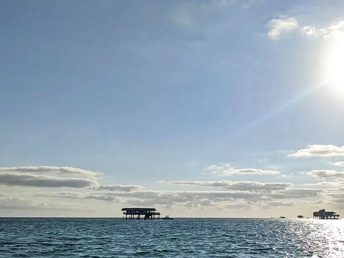 Adventure awaits for visitors to paddle toward these architectural curiosities, proving the journey is as magical as the destination.