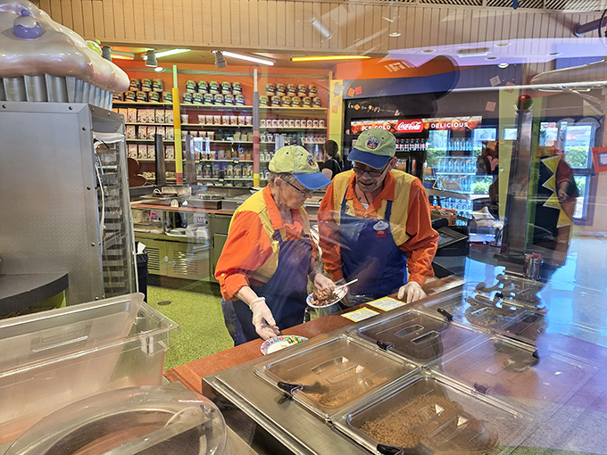 Staff members work their magic, crafting custom confections with the precision of artists and the patience of saints.