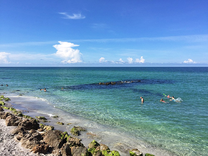 Explorers investigate the shallow waters, where prehistoric treasures and modern memories are made in equal measure.