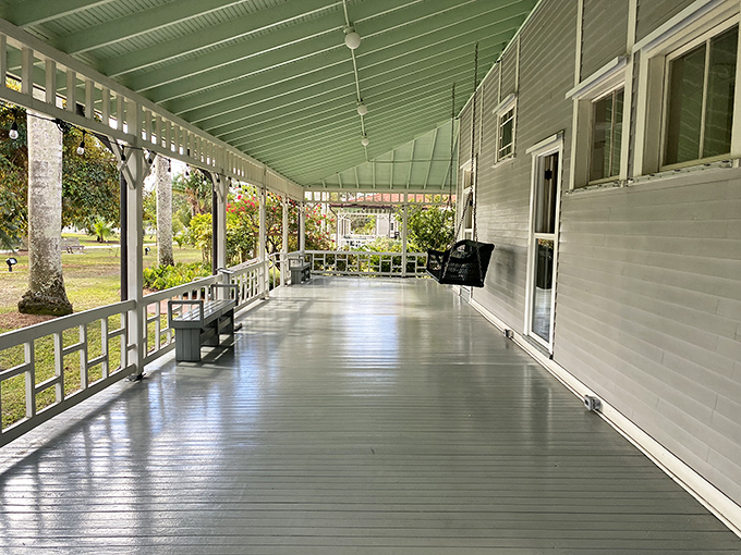 This sprawling porch hosted conversations between America's greatest innovators, proving good ideas flow better with a gentle Florida breeze.