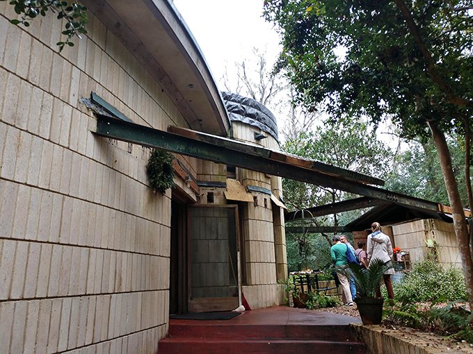 Visitors explore the architectural treasure, discovering Wright's genius in every curved wall and thoughtfully placed window.