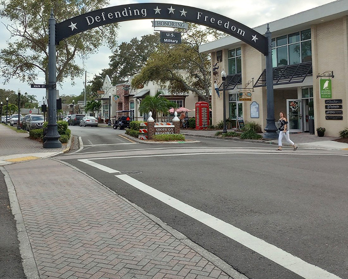 The marina at Dunedin provides a picturesque setting where families can watch boats and dream of adventures on the water.