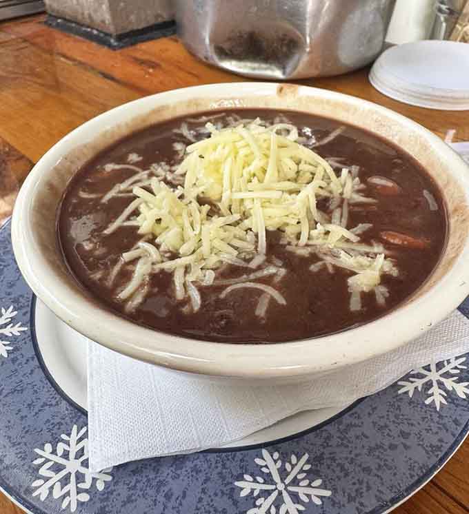 Black bean soup so rich and hearty it'll make you reconsider your entire relationship with legumes.
