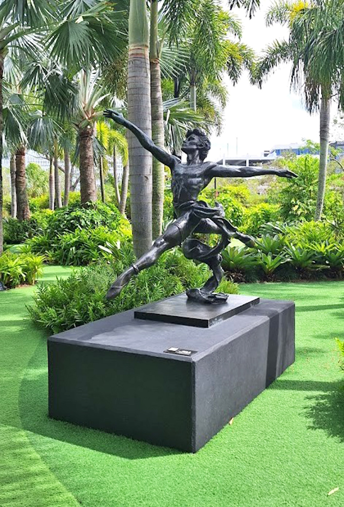 Frozen mid-leap yet somehow still in motion, this bronze dancer captures the perfect balance between strength and grace.