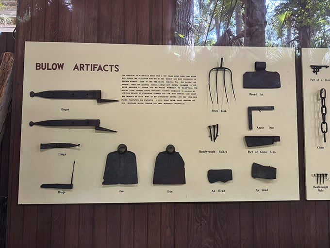 Bulow Artifacts: These everyday tools tell extraordinary stories, connecting modern visitors to the hands that once worked this land.