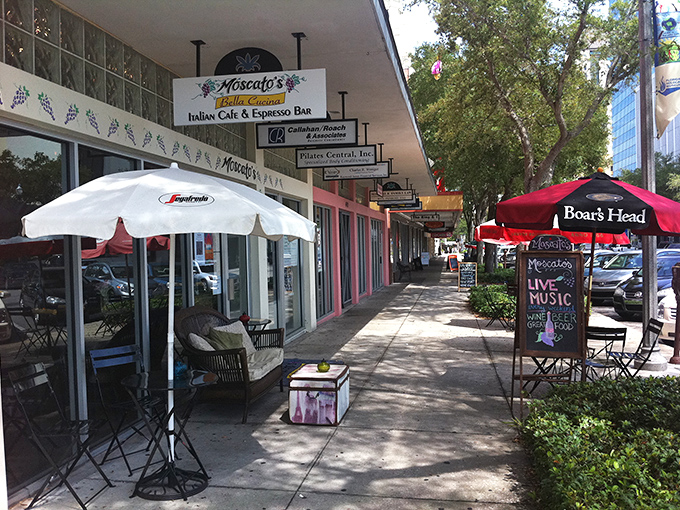 Moscato's Italian Café offers the perfect pit stop for art explorers – where the coffee is as rich as the murals are colorful.