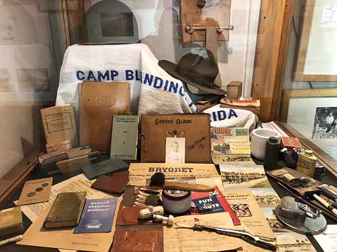 Personal artifacts and memorabilia transform military service from abstract concept into intimate human experience worth preserving.