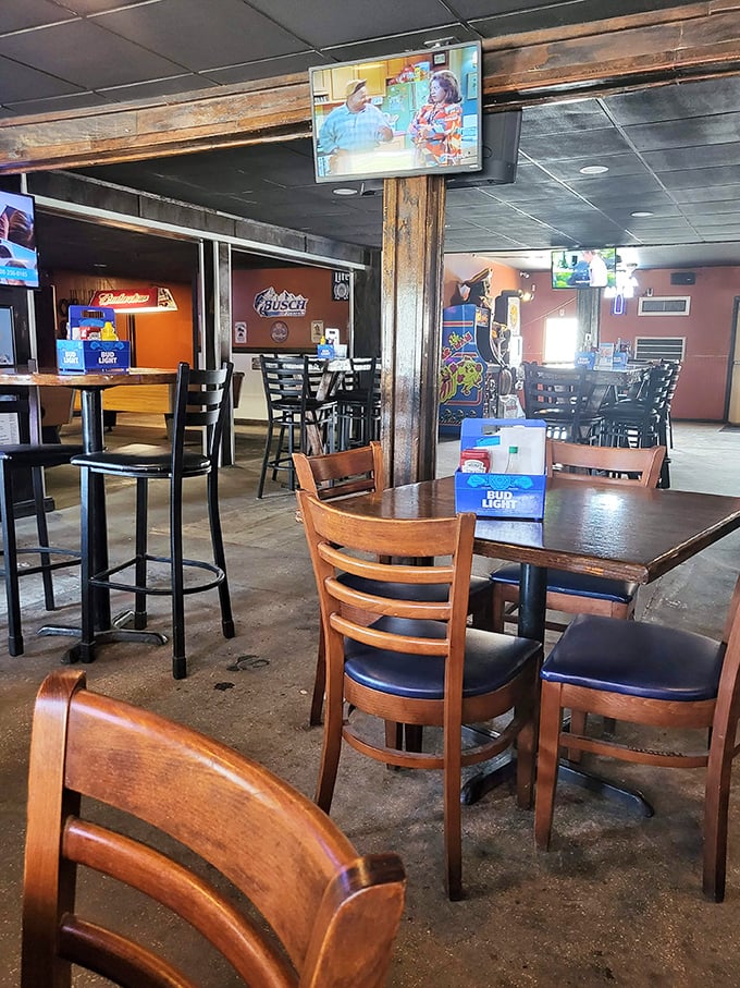 Where strangers become regulars and regulars become family &ndash; the dining room's worn-in comfort feels like your favorite pair of jeans.