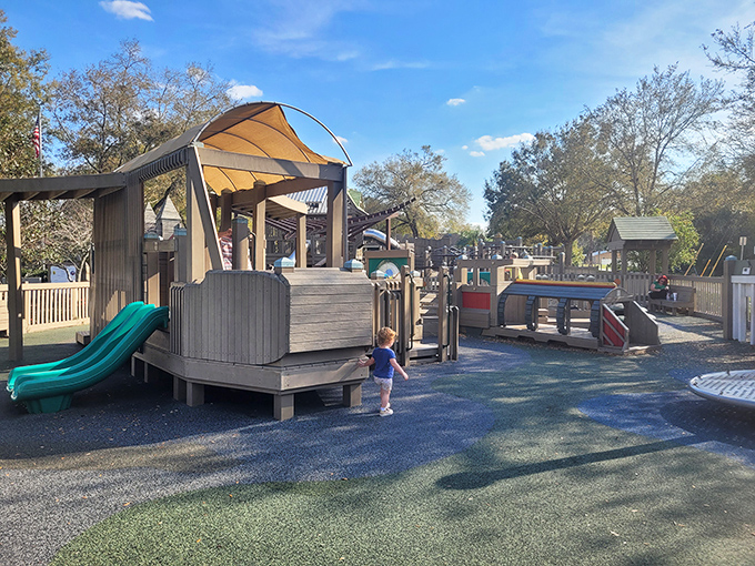 Freedom Playground proves that DeLand caters to all ages, with this wooden wonderland inspiring imaginative play under Florida's generous sunshine.