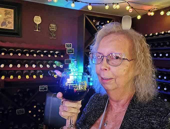 That satisfied smile says everything you need to know about the quality of wine and experience found at this hidden treasure.