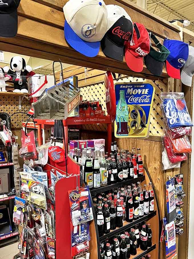 This shrine to Coca-Cola memorabilia proves that America's favorite soda has always understood the power of merchandising and nostalgia.