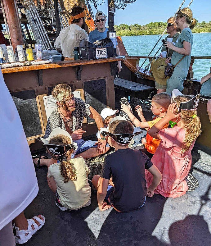 Gathering the crew for tales of adventure, or more likely, negotiating who gets which bedroom and bathroom schedule.