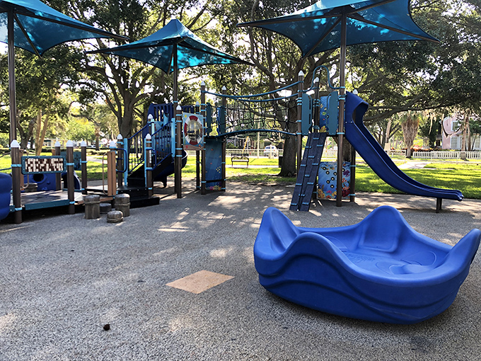 The playground where kids discover that sometimes the best entertainment doesn't require charging cables or software updates.