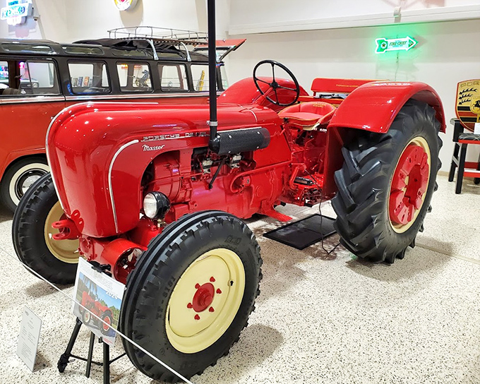 A classic red tractor reminds us where it all began &ndash; before muscle cars roared, these workhorses helped build the America that would create them.