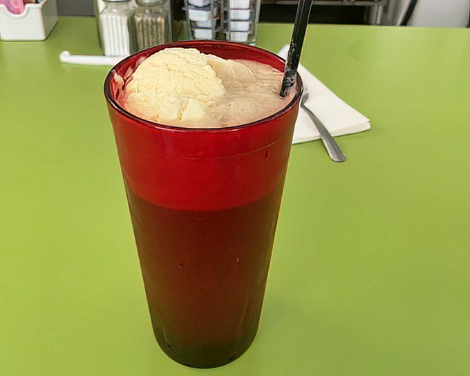 Root beer float nirvana &ndash; ice cream slowly surrendering to soda in a dance as old as diners themselves.