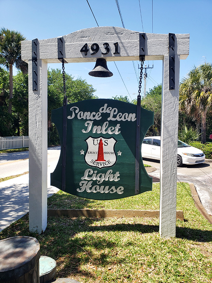 The charming entrance sign welcomes visitors to this National Historic Landmark, where Florida's maritime past comes alive.