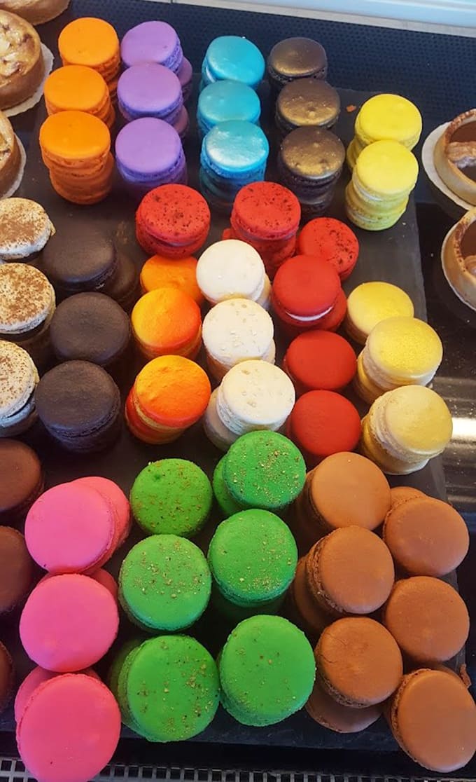 Macarons in every color of the rainbow, like edible jewels that taste infinitely better than actual jewelry.