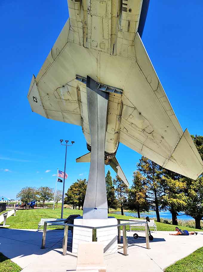 Every rivet and panel tells a story of engineering triumph, visible up close without museum glass barriers.