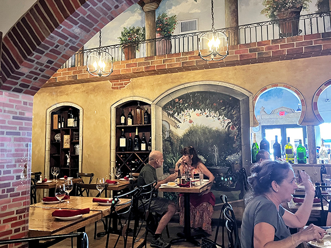 The dining room buzzes with conversation as patrons discover that yes, the best Spanish restaurant in Miami really is hiding in a gas station.
