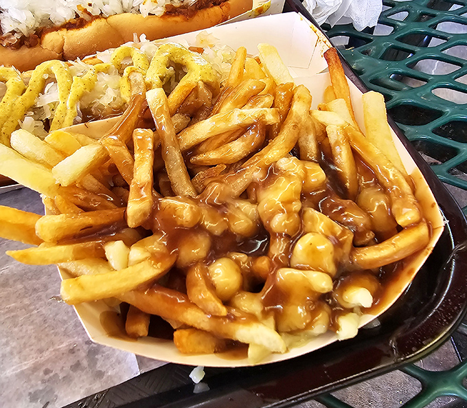 Poutine's Southern cousin &ndash; crispy fries swimming in savory gravy and cheese that transforms a side dish into the main event.