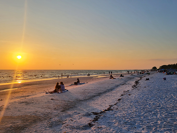 Florida sunsets don't just happen—they perform, turning the beach into nature's most spectacular light show without a single special effect needed.