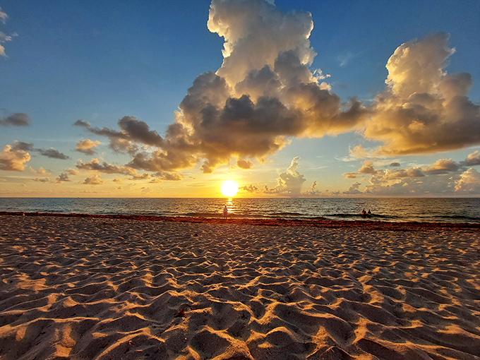 As day surrenders to evening, the sky erupts in watercolor brilliance &ndash; nature's daily reminder to pause and appreciate the moment.