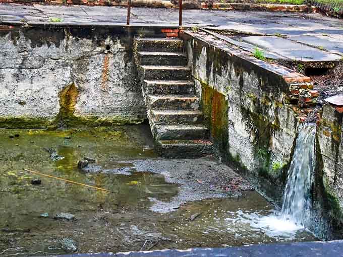 Water still flows from the springs, but the grand resort that once surrounded them has vanished into history.