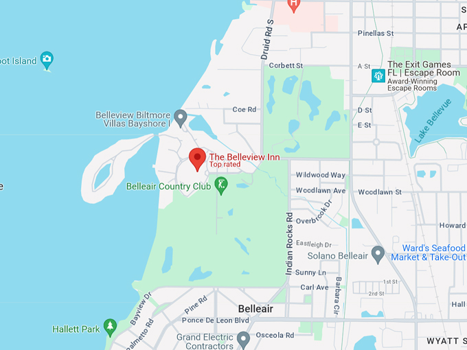 belleview inn 10 map