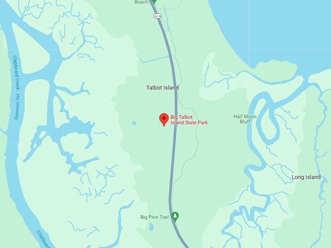 big talbot island boneyard beach 10 map