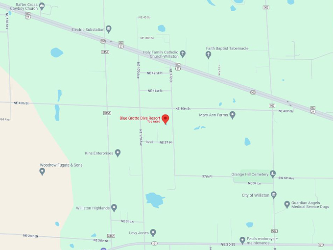 blue grotto dive resort 10 map