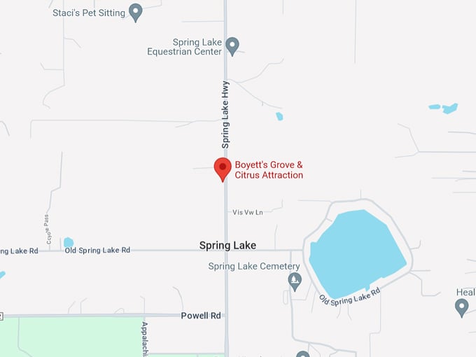 boyetts grove and citrus attraction 10 map