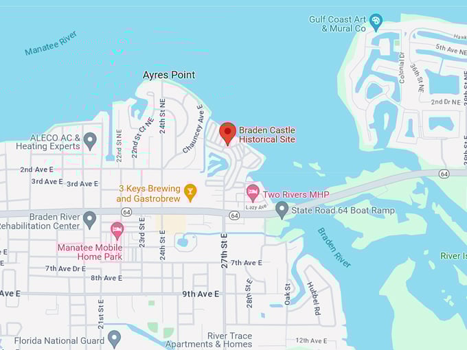 braden castle ruins 10 map
