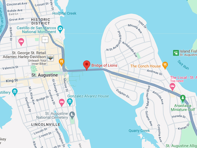 bridge of lions 10 map