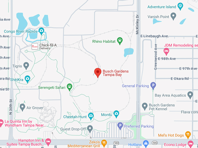 busch gardens 10 map.