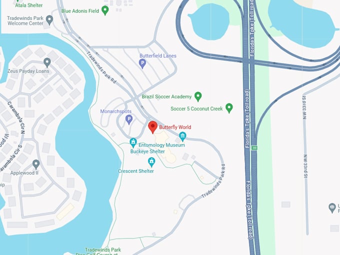 Butterfly World 10 map