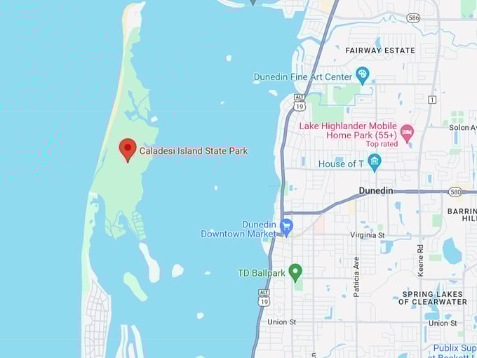 caladesi island state park 10 map