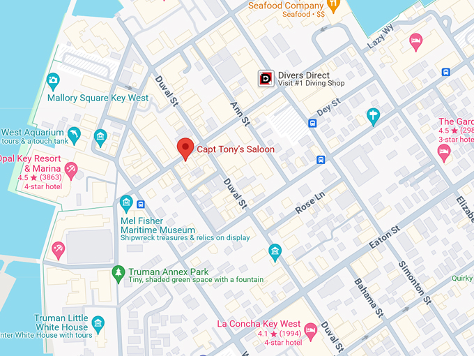 captain tonys saloon 10 map