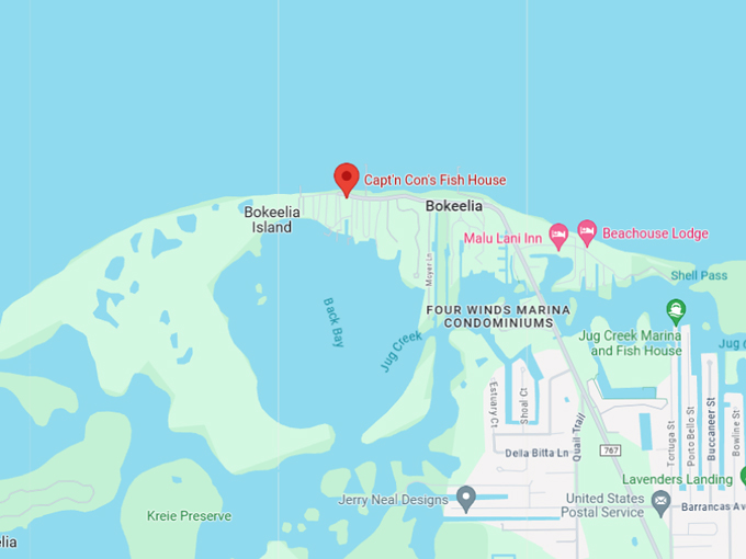 captn cons fish house 10 map