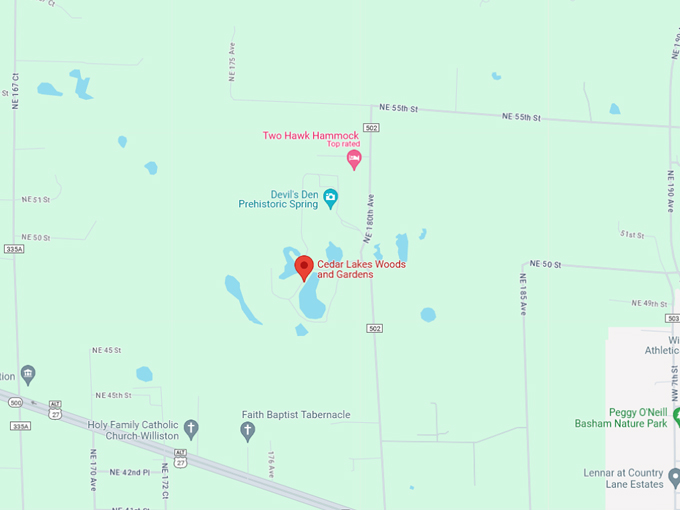 cedar lakes woods 10 map