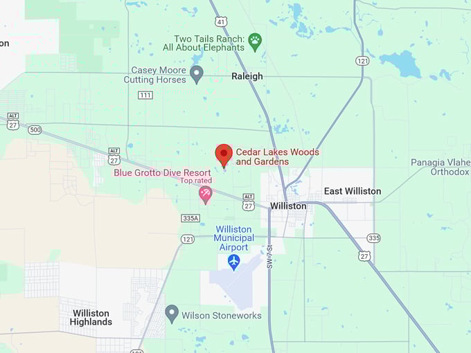 cedar lakes woods 10 map