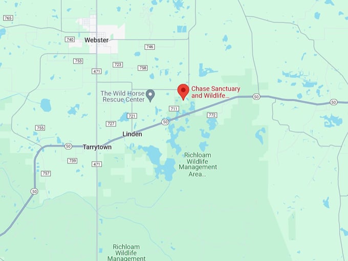 chase lemur sanctuary map