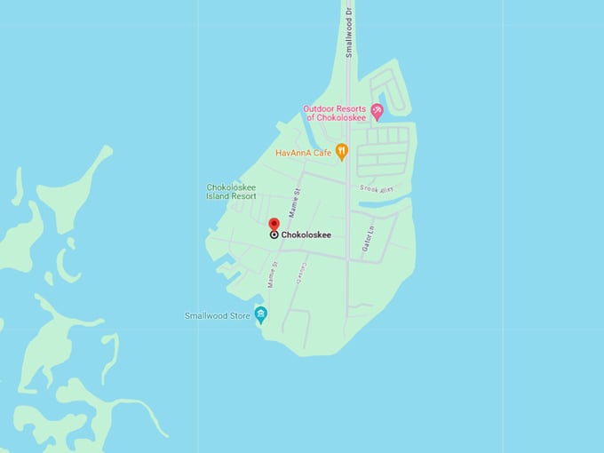 chokoloskee 10 map