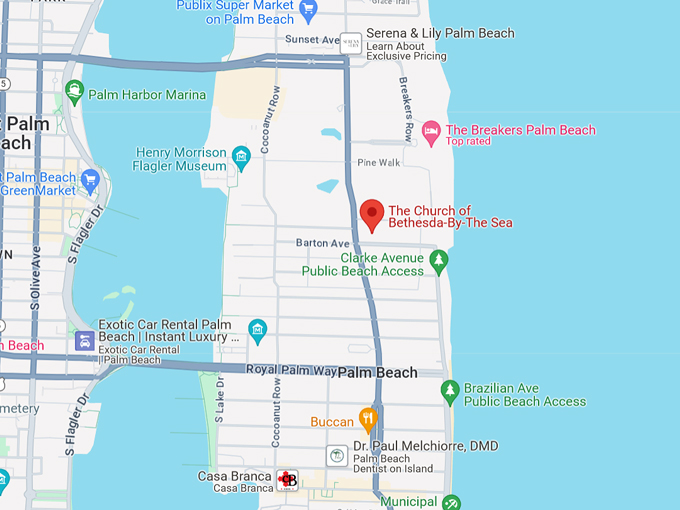 church of bethesda by the sea 10 map