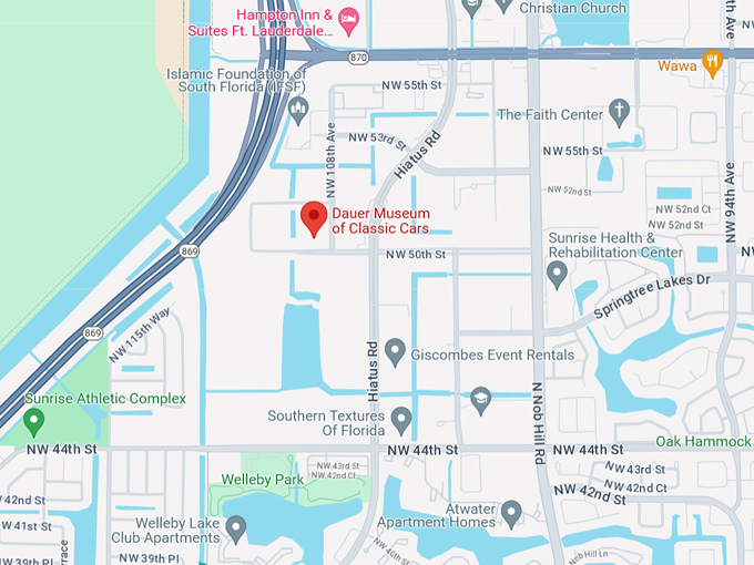 dauer museum of classic cars 10 map