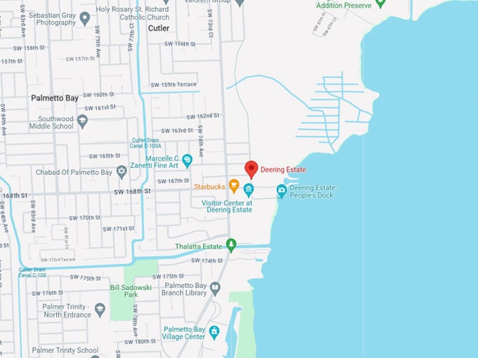 deering estate 10 map