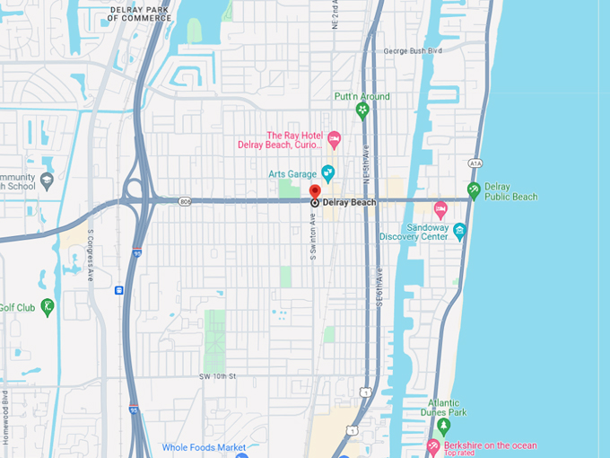 delray beach 10 map